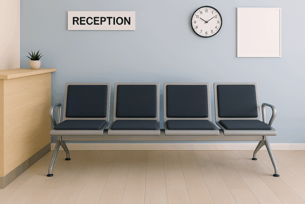 4-Seater Padded Reception Bench - Furniture Mall - Reception Bench
