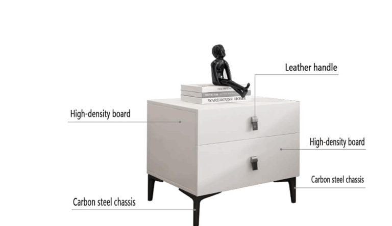 Bed-Side Drawer with Locks - Furniture Mall - Bed-Side Drawer