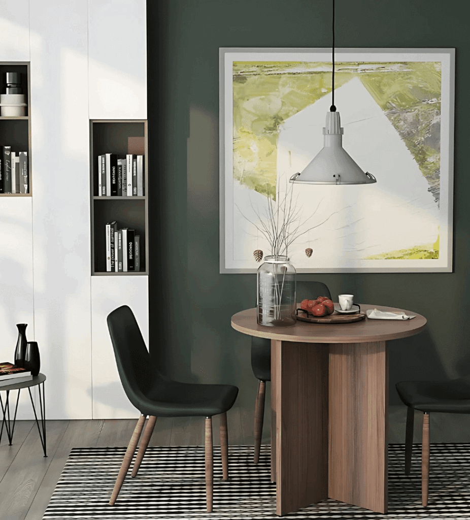 Round Wooden Mini-Conference Table - Furniture Mall - Conference Table