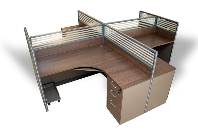Four-Way Curved Office Workstation - Furniture Mall -Furniture shop in ...