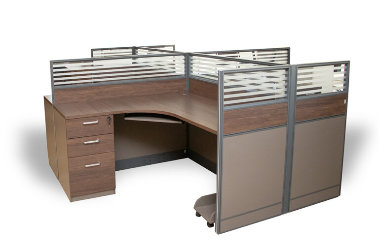 Four-Way Curved Office Workstation - Furniture Mall -Furniture shop in ...