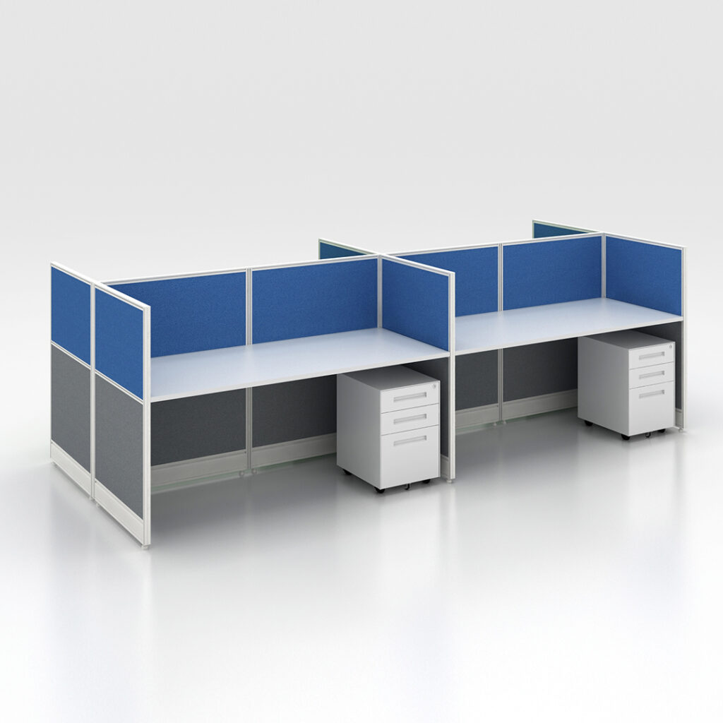 4-Way Office Modular Workstation - Furniture Mall -Furniture shop in kenya.