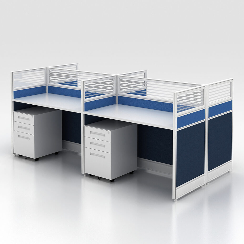 4-Way Office Modular Workstation - Furniture Mall -Furniture shop in kenya.