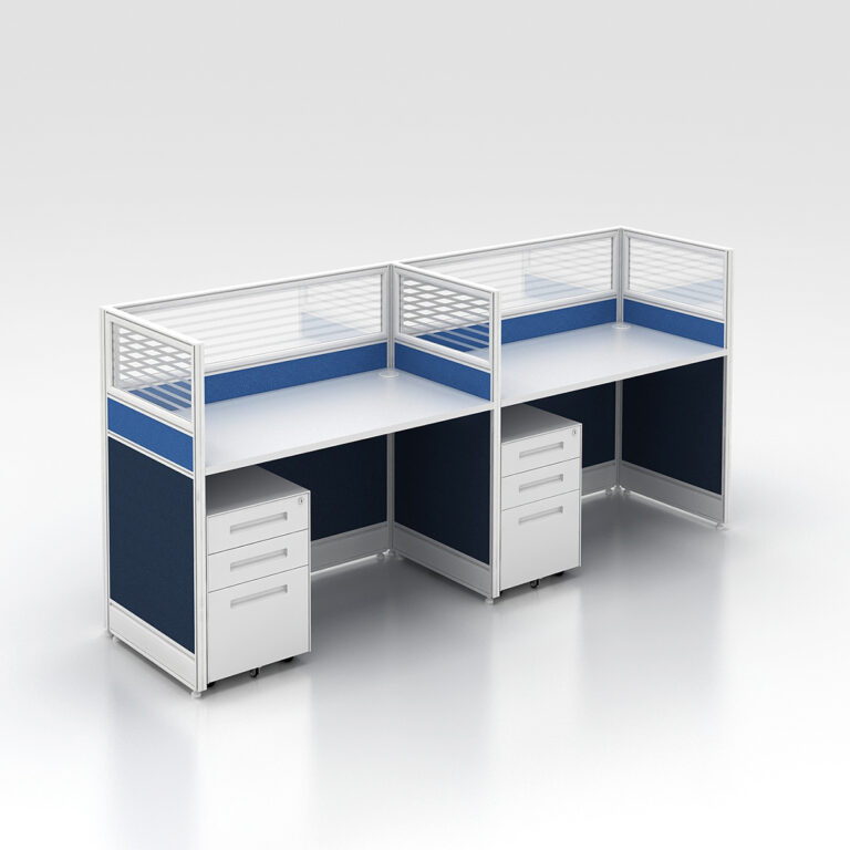 Modern 2 Way Straight Office Workstation - Furniture Mall -Furniture shop