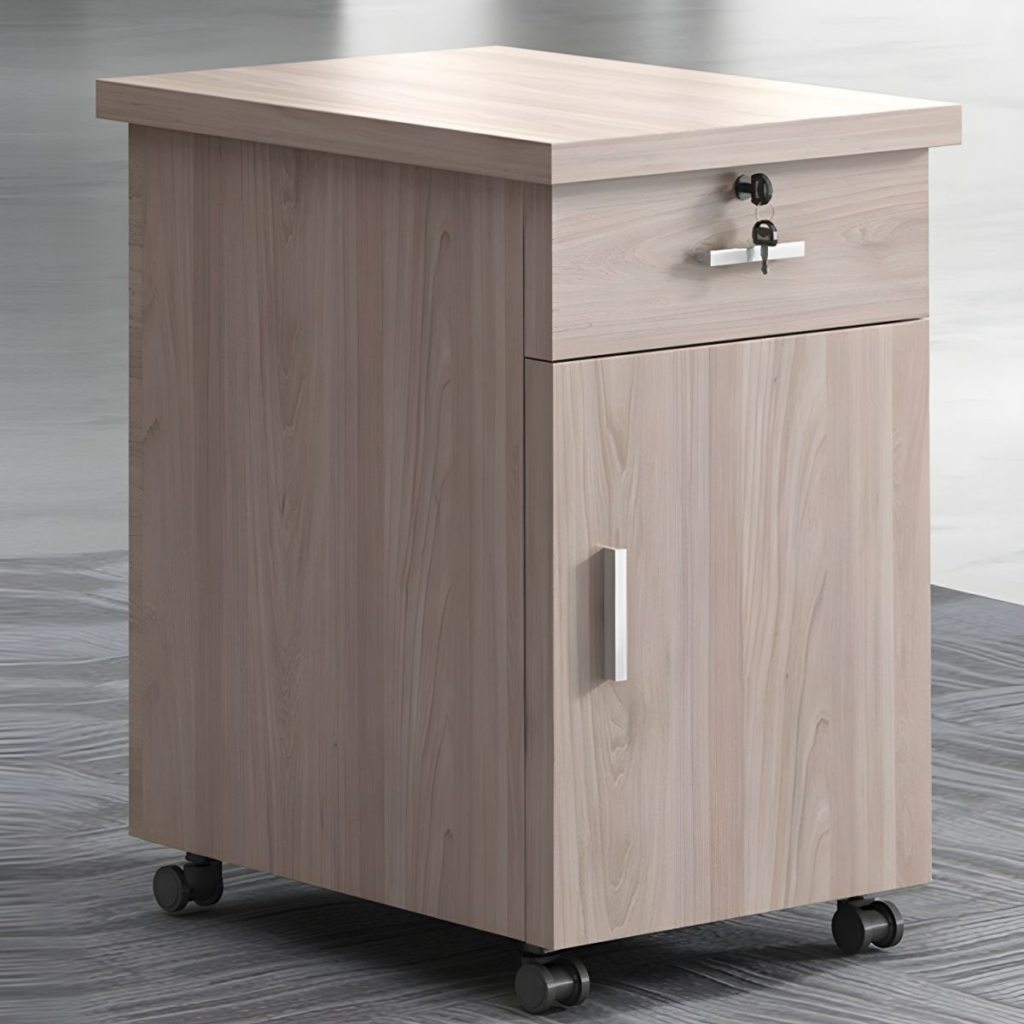 Wooden Movable Storage Cabinet - Furniture Mall -Furniture Shop in Kenya
