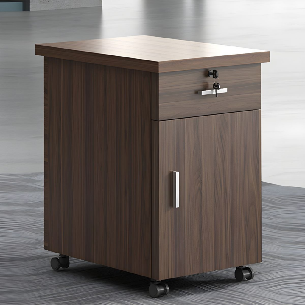 Wooden Movable Storage Cabinet - Furniture Mall -Furniture Shop in Kenya